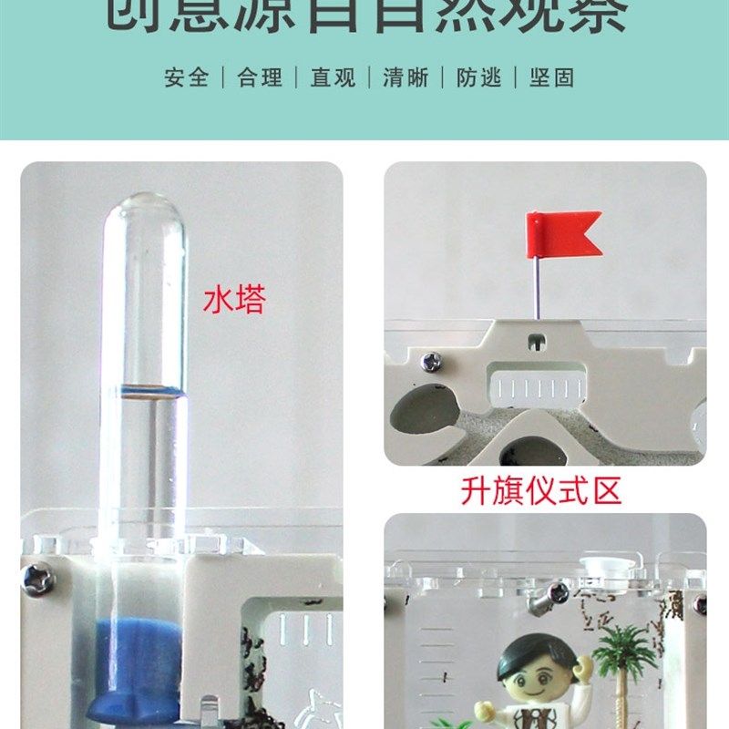 2021蚂蚁城堡 生态箱蚁村宠物蚂蚁工坊部落家园王国宫殿别墅沙巢