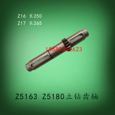 常州大河福临Z5163BZ5180C立钻齿轴齿轮轴进给轴Z16Z17长250Z17M3