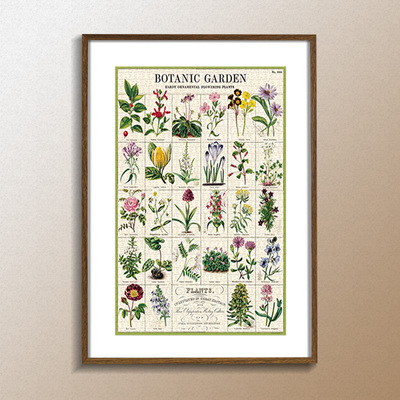 Cavallini植物花卉蝴蝶1000片500片拼图框架裱框70*55*35画框相框