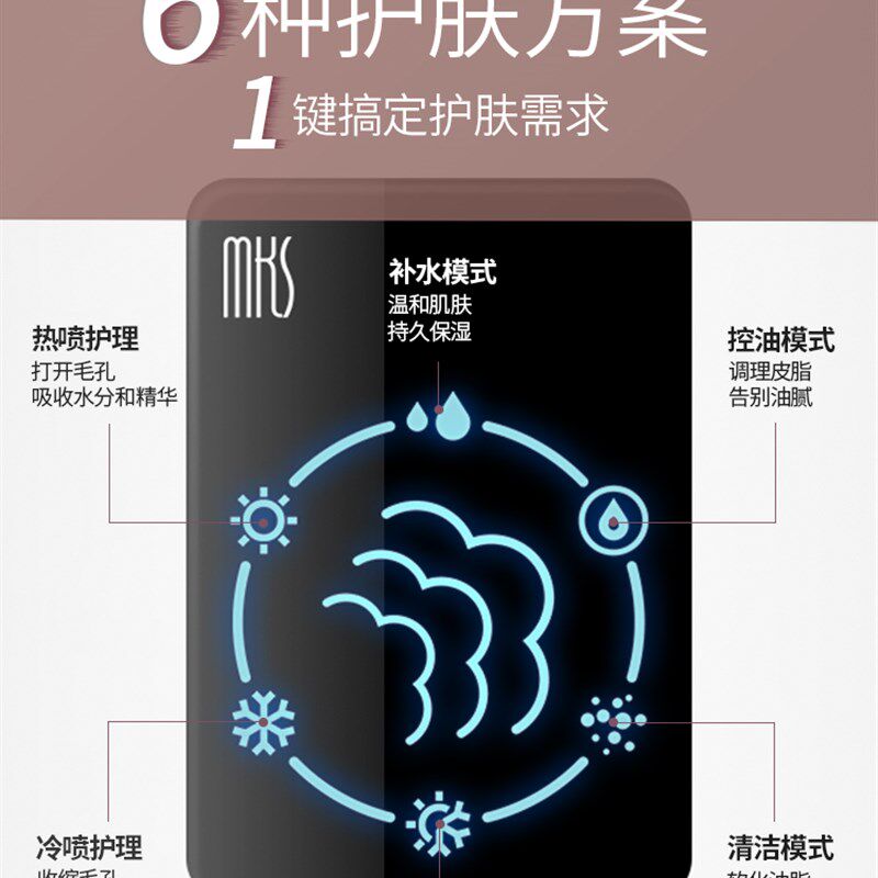 蒸脸仪家用蒸脸器补水喷雾保湿纳米打开毛孔排毒冷热双喷面部加湿