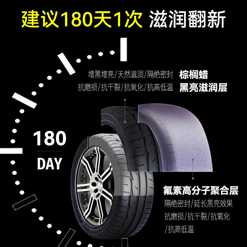 车胎光亮剂轮胎养护上光蜡车胎蜡轮胎清洁保养增亮增黑保护膜