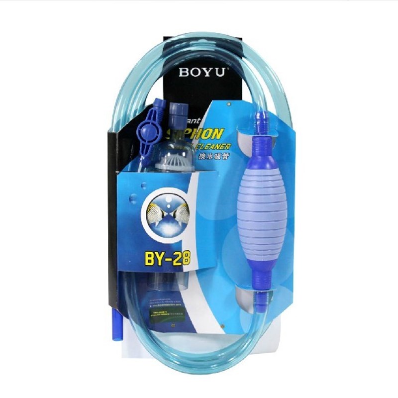 博宇BY-28水族箱抽水换水器 虹吸洗沙器 鱼缸清洁用品用具 洗砂