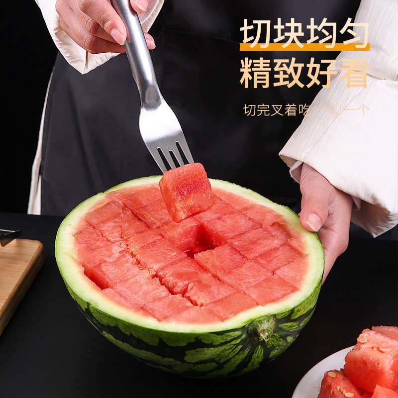 挖西瓜勺不锈钢水果分割器家用切西瓜神器水果拼盘专用刀吃瓜工具