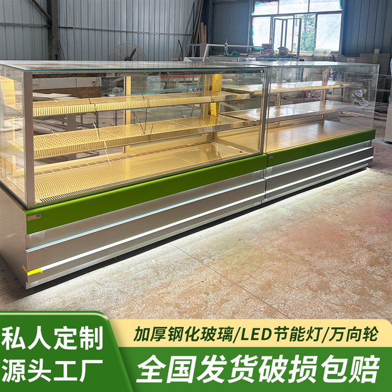 新中式糕点柜面包展示柜中岛柜边柜面包柜西点柜烘焙展示柜面包架
