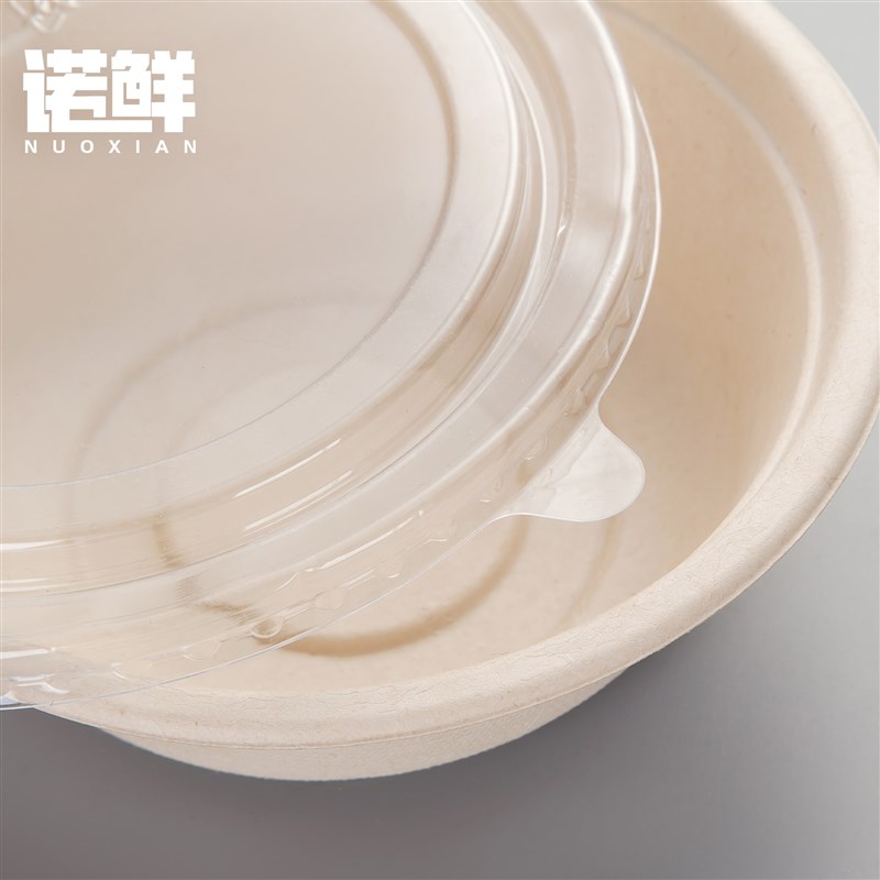 一次性碗加厚纸碗商用家用圆形装菜餐具碗筷套装可降解泡面碗环保