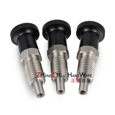PXTAS/PXTNS不锈钢304内螺纹型复位旋钮柱塞分度弹簧 ZAT02/ZAT04