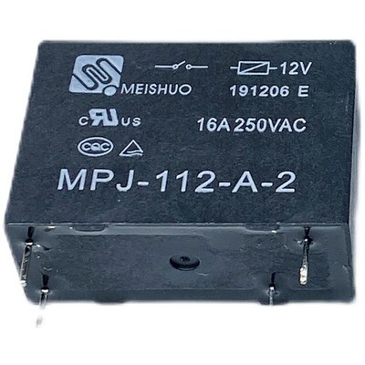 MPJ-112-A-2 12VDC 4脚 16A 继电器 OMIH-SS-112LM SMIH-S-112DM