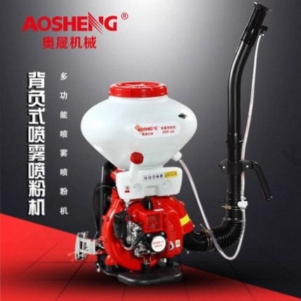 新款机械汽油施肥机背复式撒肥器农用多功能干粉杀虫喷粉机喷雾机