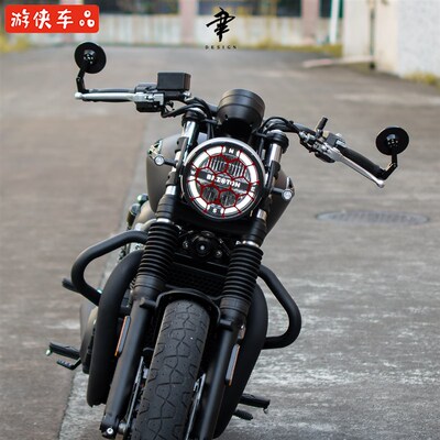 高金GK1200改装大灯网灯罩铝合金专用直上前照灯护网cromwell