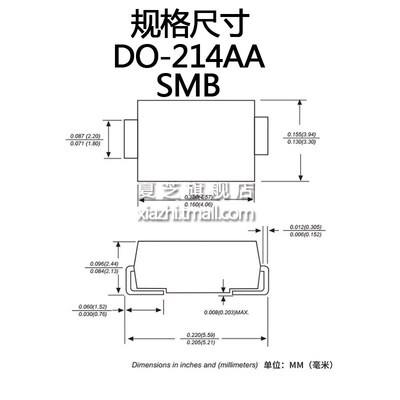 ES2G快恢复贴片二极管SF26 封装SMB DO-214AA 2A/400V 2安/400伏
