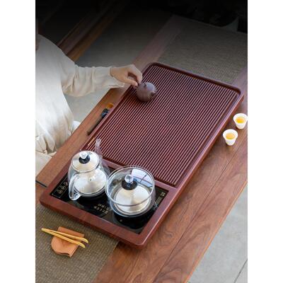 实木茶盘体电木中式一自动供水电炉套装家用茶海具茶新型EJT式茶