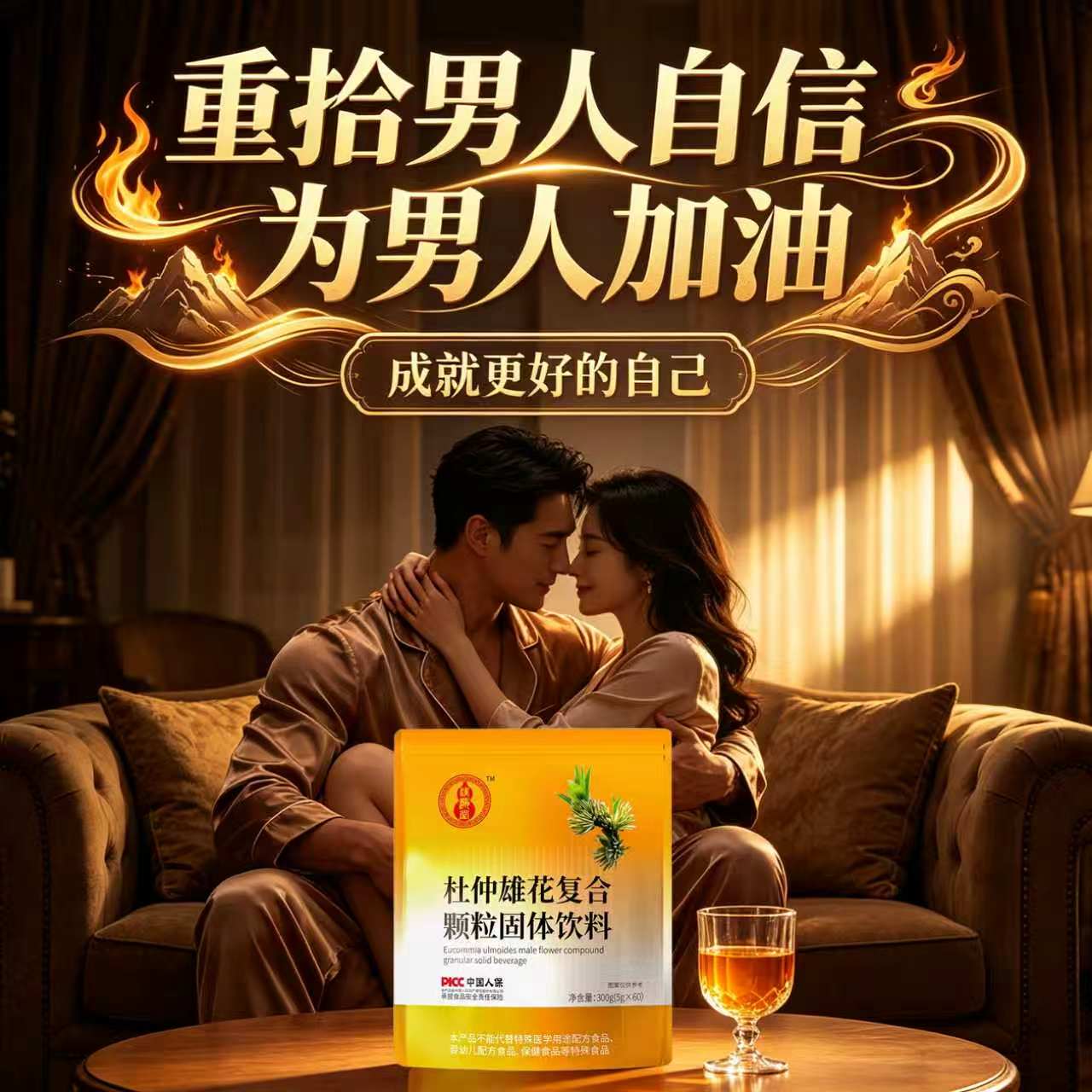 溪瀛堂gao血压群适用杜仲雄花复合颗粒固体草本中式养生浓缩冲饮