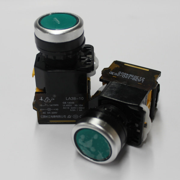 LA38-10D/203D 带指示灯 自复位按钮头 江阴长江电器