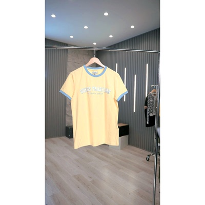 GUESS 男子美式时尚休闲通勤T恤短袖-M4PP42K2Q40