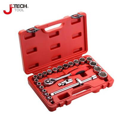 捷科24件套1/2系列公制套筒套装组套工具SK1/2-24SP SK1/2-24ASP