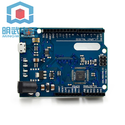 Leonardo R3开发板 ATMEGA32U4, 带数据线 蓝板QFN芯片