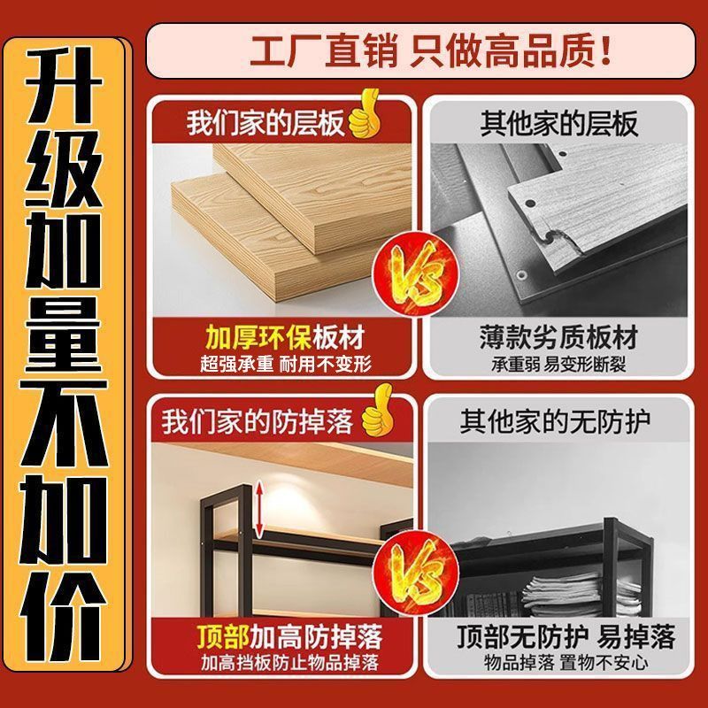 货架置物架家用书架超市简易多层陈列柜仓储展示架落地储物展示柜