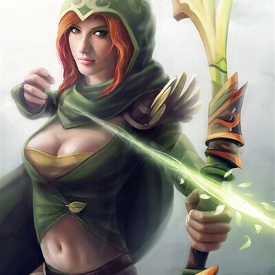 DOTA2海报游戏周边冰女祭司剑圣英雄刀塔巨幅客厅装饰挂画定制