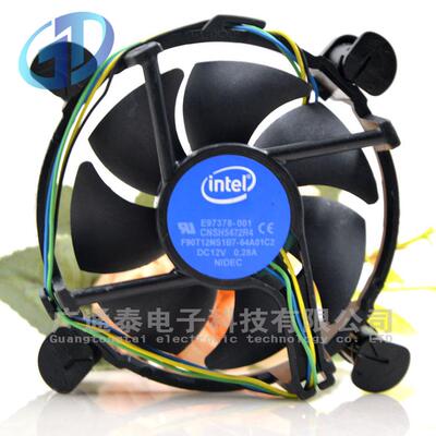 正品Intel英特尔 E97379-001 1155/1150/1156 四针线温控 CPU风扇