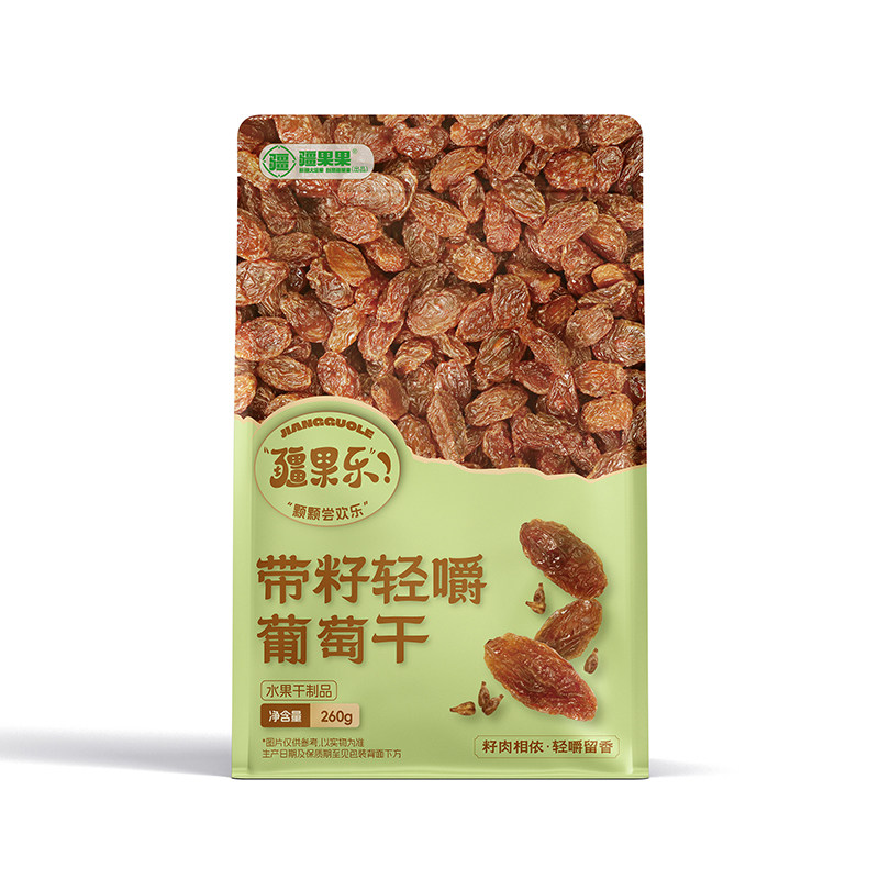 疆果乐带籽轻嚼葡萄干260g