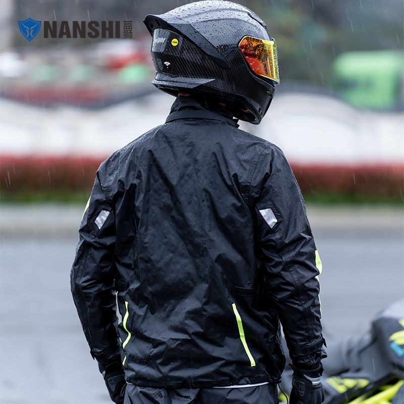 蓝狮摩托车雨衣套装男款夏季全身防暴雨成人机车骑行雨衣雨裤