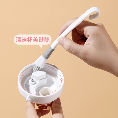 日式带钩柄缝隙刷窗槽清洁刷家用卫生间多功能硬毛刷子长柄.0207