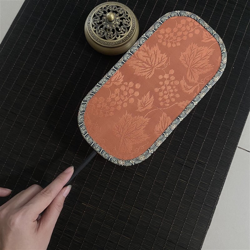古风宫扇仿古长短柄儿童成人团扇搭配汉服旗袍舞蹈走秀拍照扇