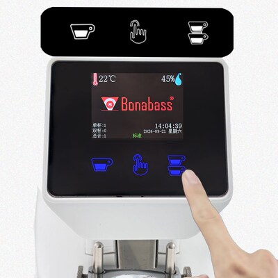 博纳贝斯bonabamss磨豆机F75变频变速意式商用定量液晶屏电动研磨