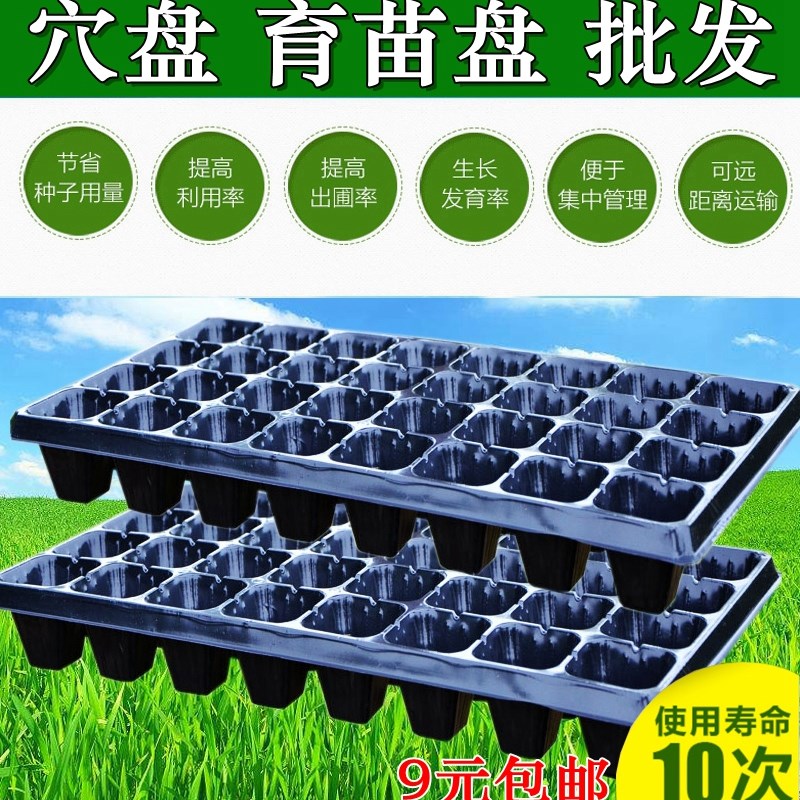 加厚穴盘育苗盘育苗盒育苗器育苗箱托盘菜盘种植盘营养钵苗木多肉