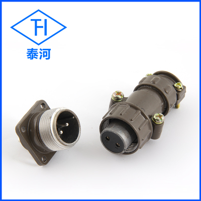 2芯航空插头P20K2Q P20J2A圆形连接器 P20J2Q反向插头 电焊机插头