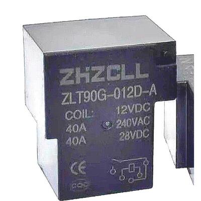 ZLT90G-012D-A 12VDC 40A 通用款继电器ZD4115-S-A- DC12V 4脚