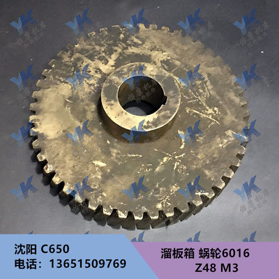 车床配件 沈阳 C650 溜板箱蜗轮6016 Z48 M3
