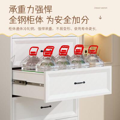 钢制飘窗柜卧收纳柜客厅家用五钢斗制收纳室置屉YCDG物柜铁皮抽柜