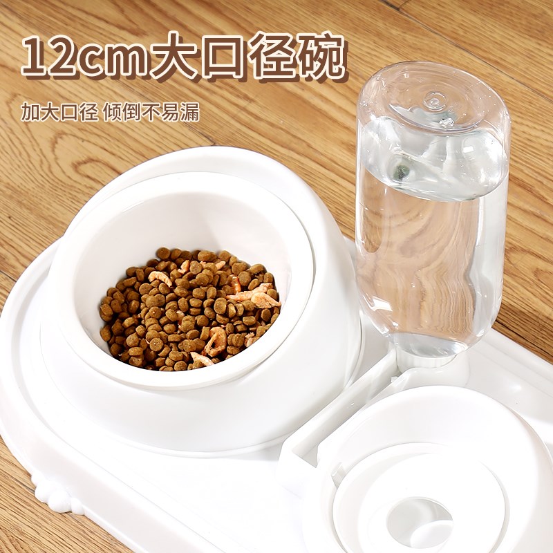 狗碗狗盆陶瓷猫碗宠物自动饮水碗狗食盆粮碗防打翻猫咪用品慢食碗
