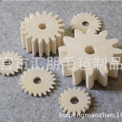 羊毛齿轮毛毡齿轮传动件螺旋齿轮内外齿轮斜直齿轮润滑吸油齿轮