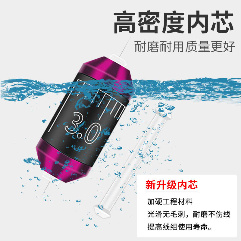 江垂新款防炸铅铅坠竞技快速铅克度铅皮座双芯刻度铅成品大物铅坠