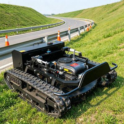 全地形Lawn Mower 小型遥控坦克割草机 HT800公园球场草坪修剪机