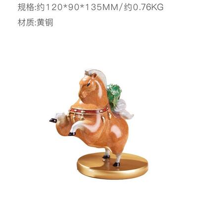 朱秉青铜马将发财装SGI家庭办公室桌仁面饰装饰开幕日礼节物