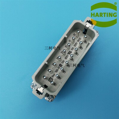 HARTING浩亭哈丁重载连接器09200162613 航空插头小16针公芯17-32