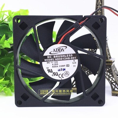 ADDA DCBRUSHLESS AD0812HB-D91GP 8015 12V 0.3A 大风量滚珠风扇