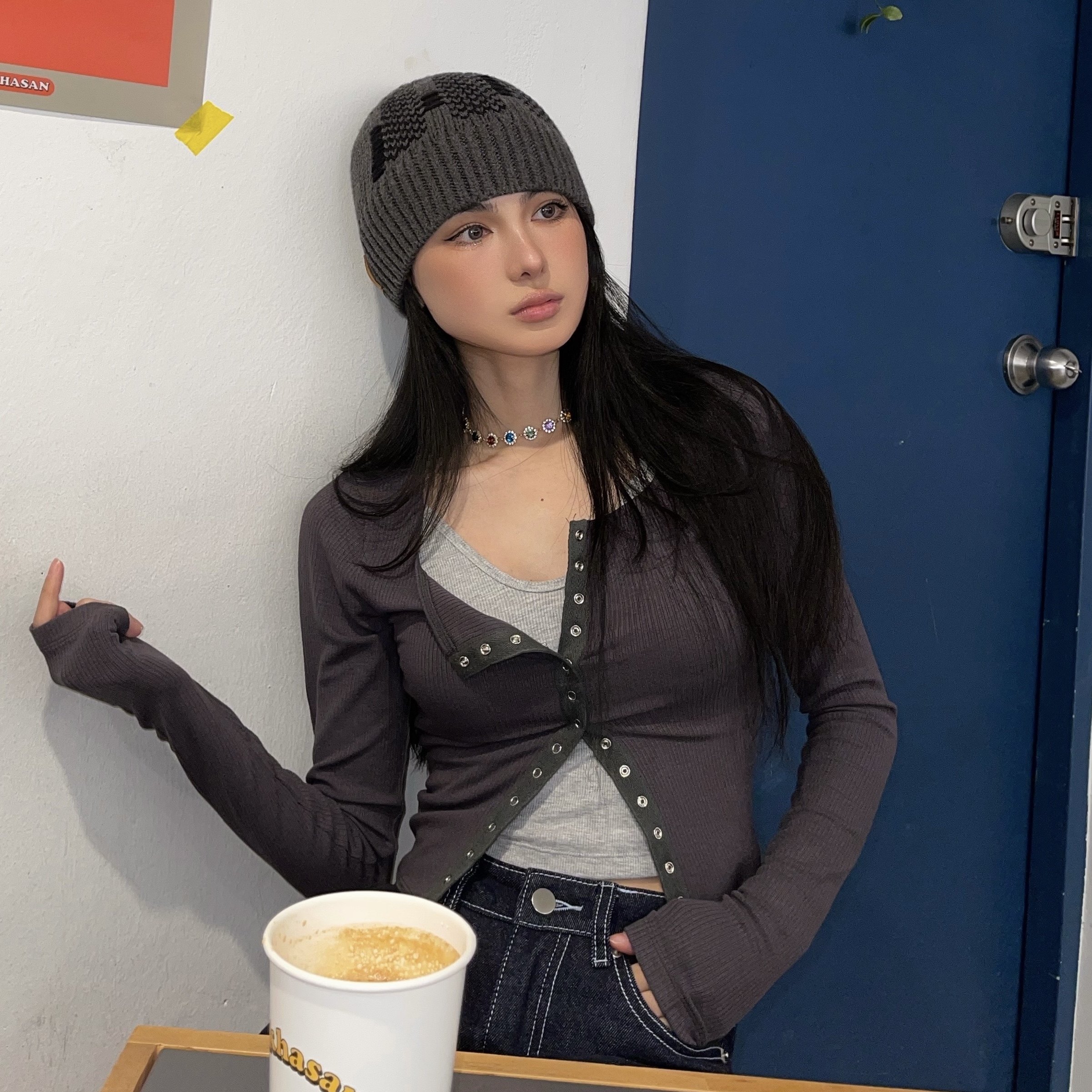 IC BASIC/辣妹衣橱失散多年的基础款!4色高弹舒适质感短上衣+背心_虎窝淘