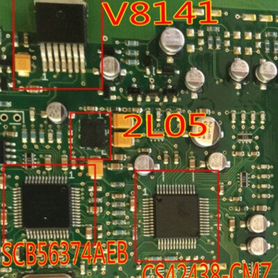 凯迪拉克别克GL8功放4件套芯片SCB56374AEB NCV8141 2L05 CS42438
