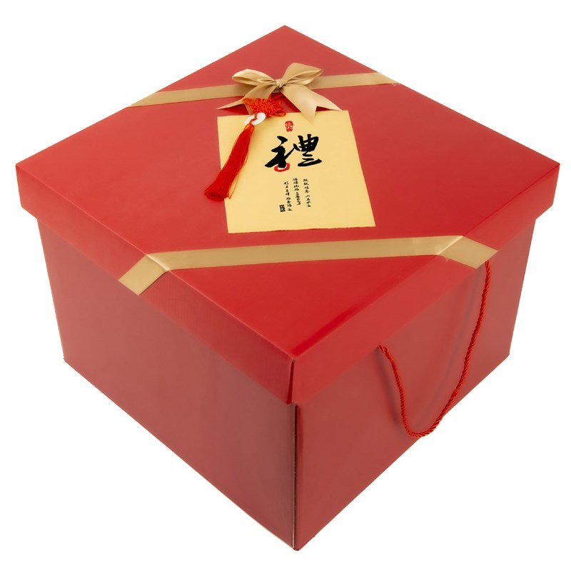 节日礼物盒空盒红色大盒子超大号送礼生日礼物包装盒过节礼品盒