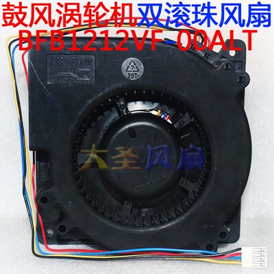 台达 12033 鼓风涡轮机双滚珠 12V 1.1A 散热风扇BFB1212VF-00ALT