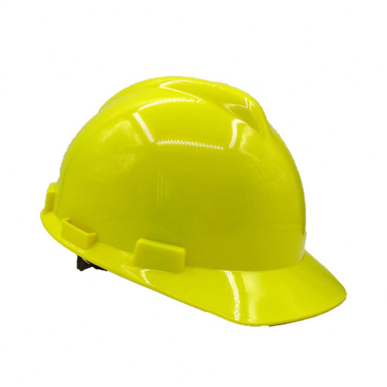 甄选PE安全帽 v型工地建筑消防用头盔 强度劳保防砸加厚