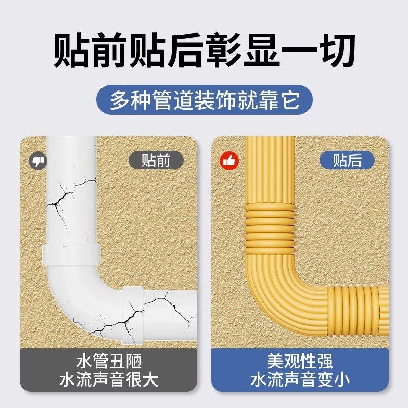冬季水管防冻神器保护套冬天室外包自来水管道隔热保温棉材料自粘