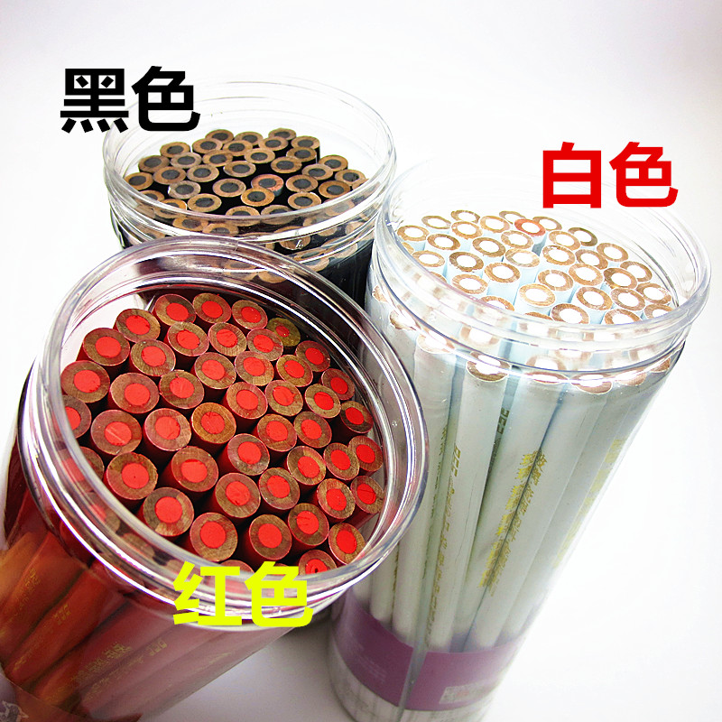 中华牌536特种铅笔黑红白玻璃瓷器石材塑料点位划线标记木工铅笔