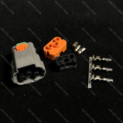 JONHON中航光电HVIL-M3S(20A)-M00A-2全新现货3芯十字直插头完整