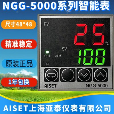 AISET上海亚泰仪表温控器NGG-5000 5011V 5012V 5400V 5401V智能