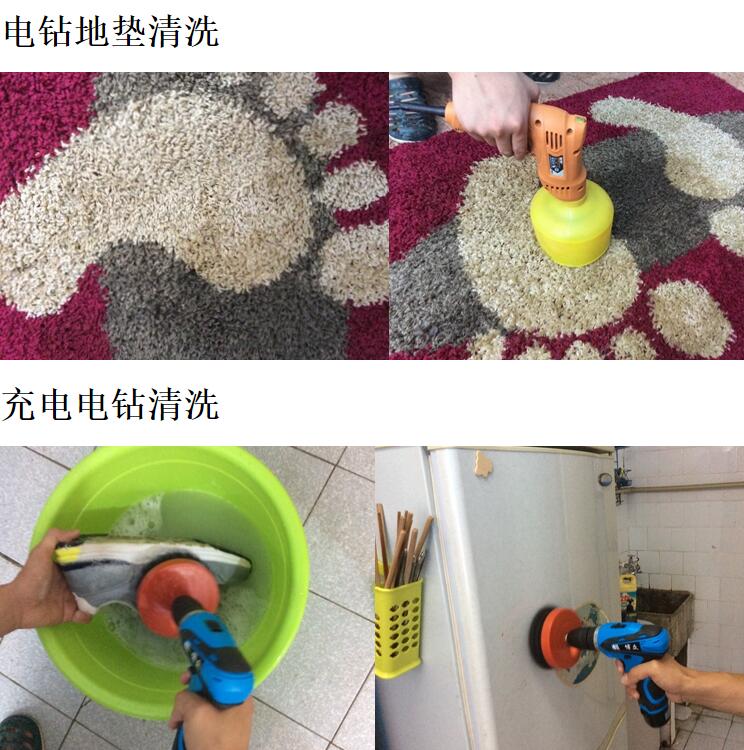 电钻刷多件套电动清洁工具地毯瓷砖水槽塑料丝套装家用毛刷子厨房